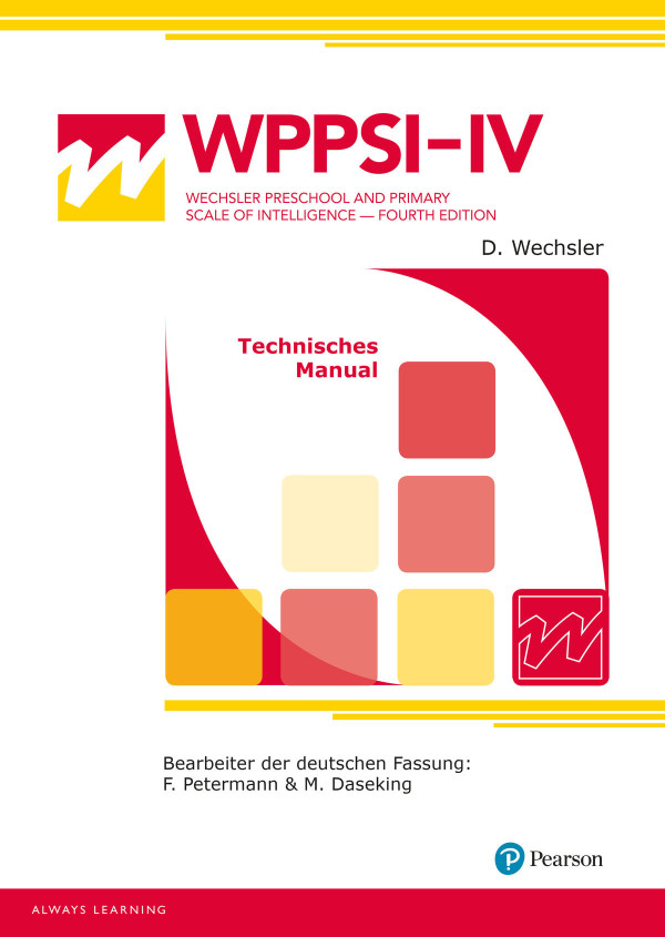 WPPSI-IV - Wechsler Preschool and Primary Scale of Intelligence ...