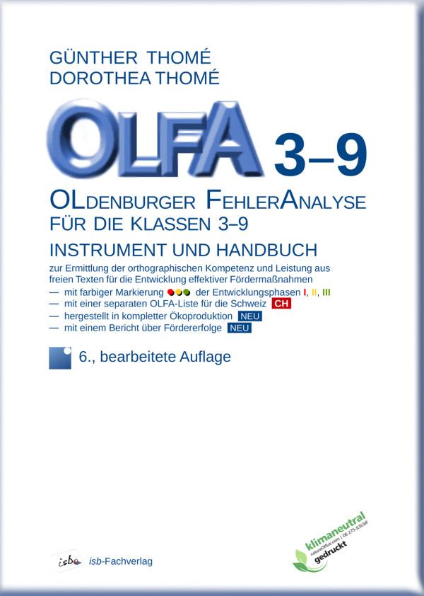 OLFA 3-9 - Oldenburger Fehleranalyse für die Klassen 3-9 | Hogrefe