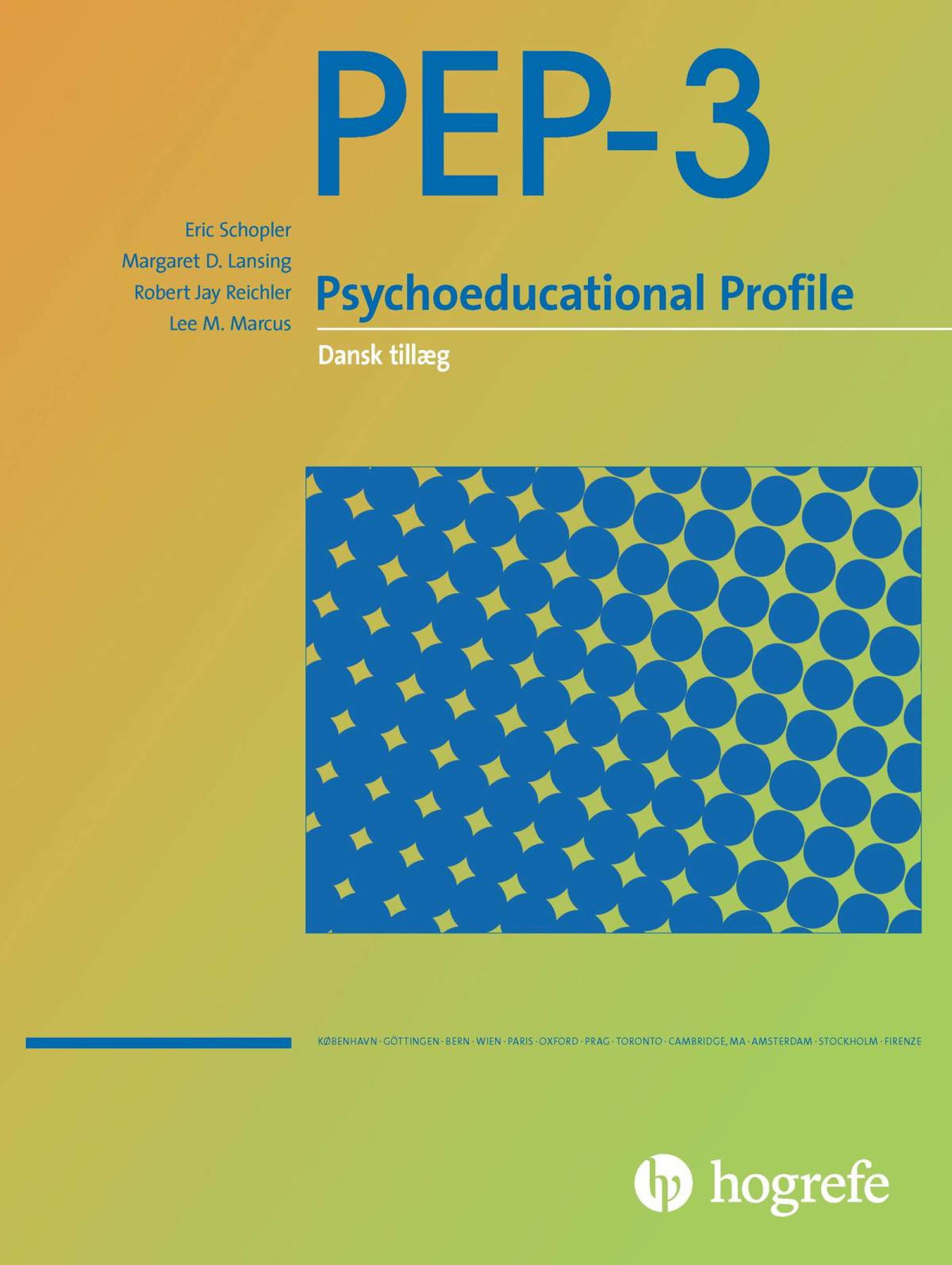 PEP-3 - Psychoeducational Profile – Hogrefe Psykologisk Forlag