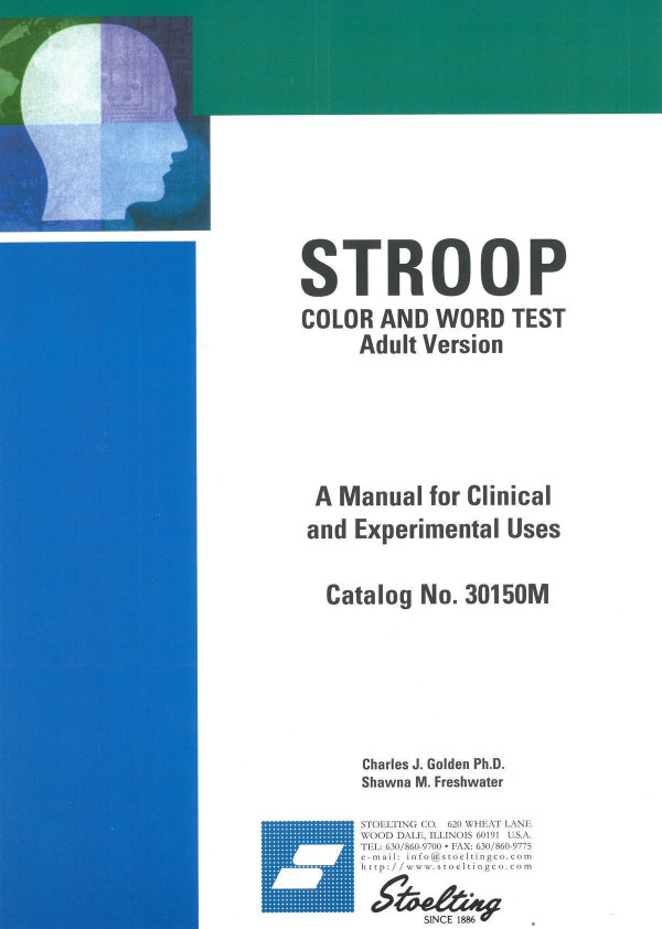 STROOP - Stroop Color and Word Test - Adult Version – Hogrefe ...