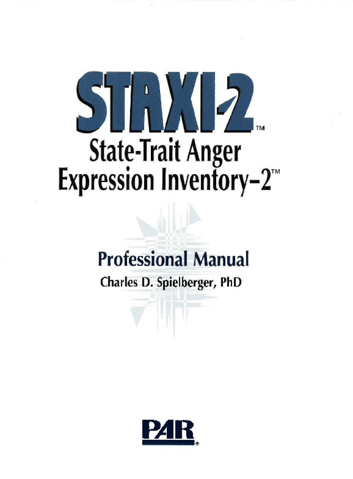 STAXI 2 - State-Trait Anger Expression Inventory 2 – Hogrefe - Online ...