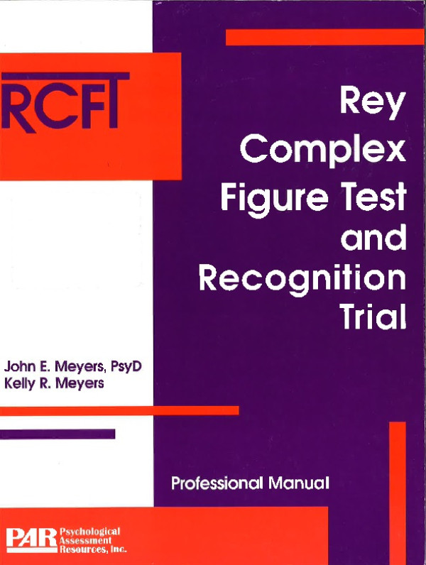 RCFT - Rey Complex Figure Test and Recognition Trial (RCFT) – Hogrefe ...