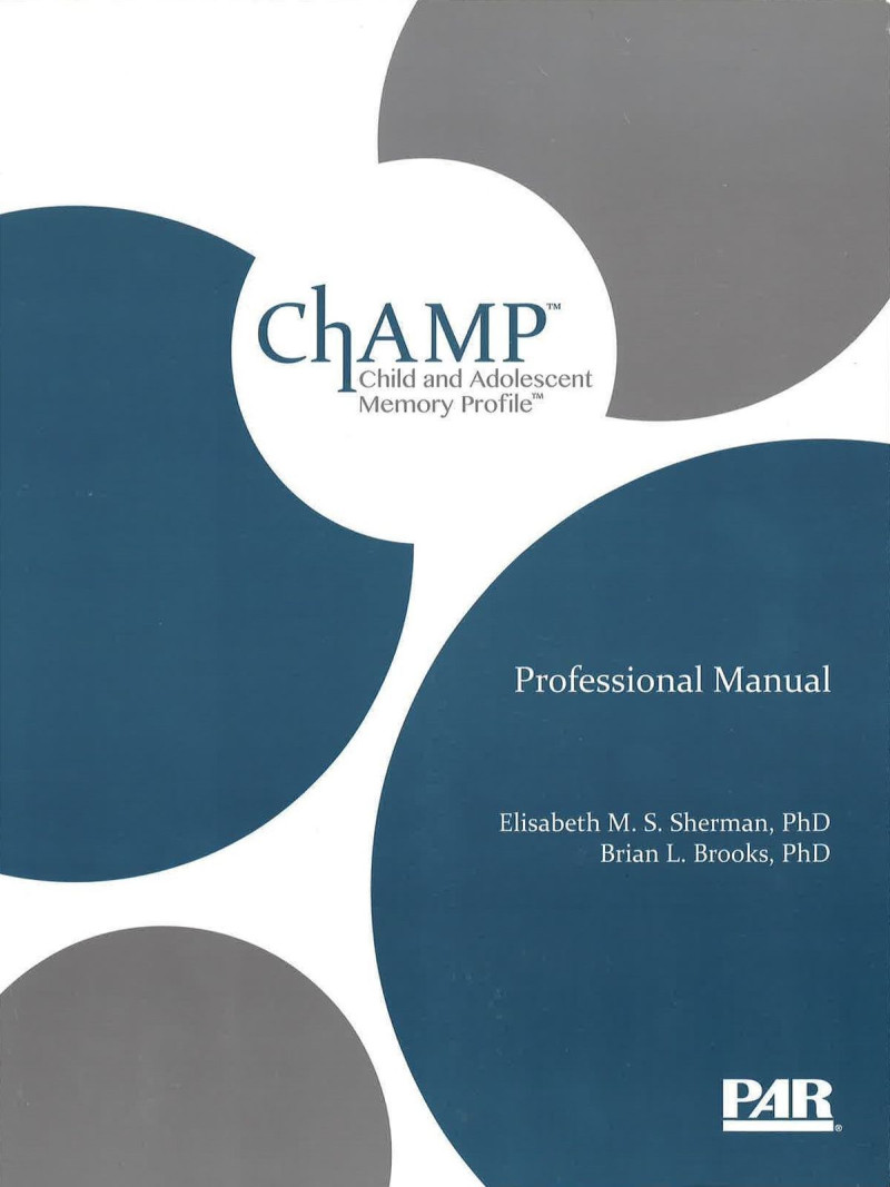 CHAMP - Child and Adolescent Memory Profile (ChAMP) – Hogrefe - Online ...